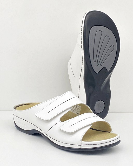 Klapki medyczne Berkemann Daria 01002-101 białe, tęgość H z regulacją ...